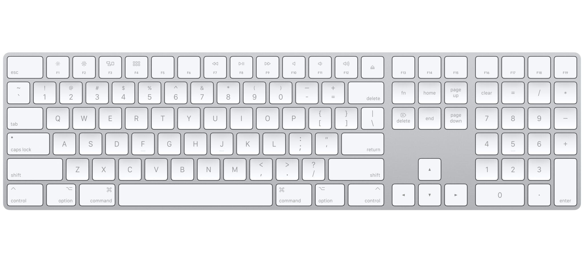 Apple Magic Keyboard with Numeric Keypad – Keyboard – Bluetooth ...