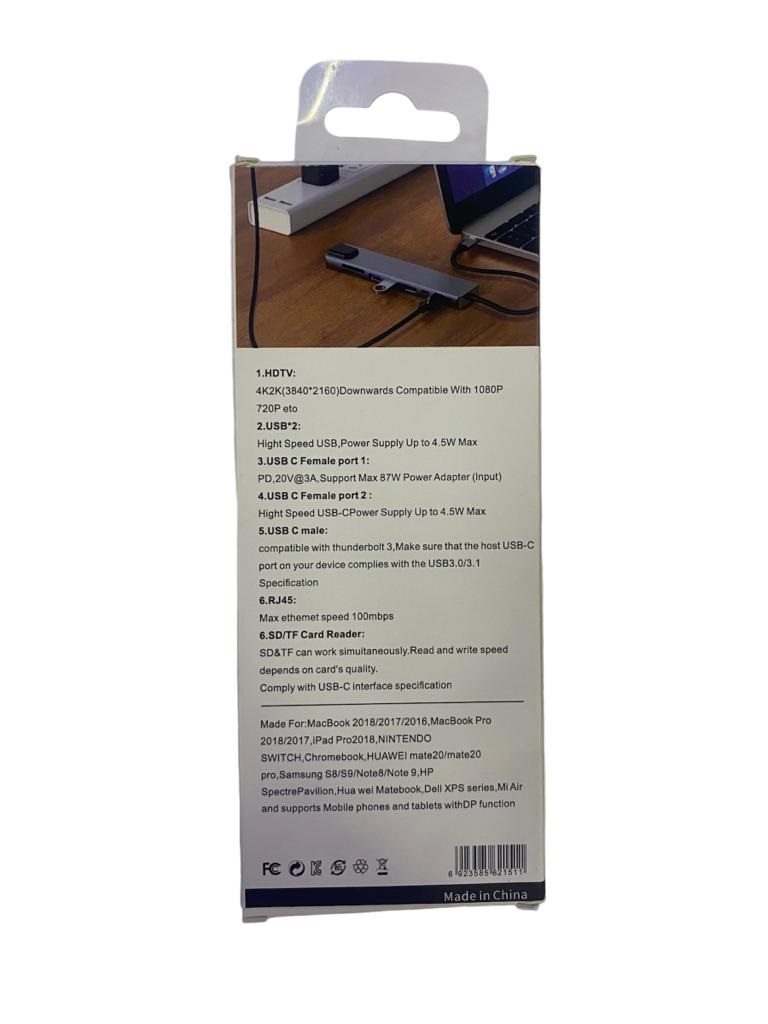 Hub Multipuertos Tipo C 8 en 1 – Electro Import