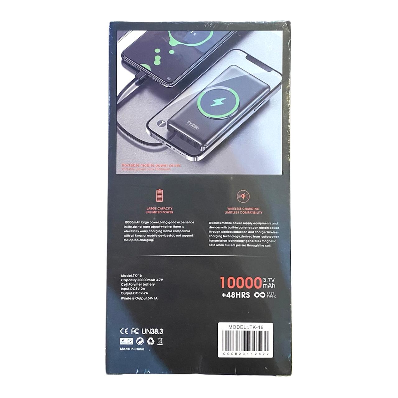 Power Bank TK-16 10,000 mAh Magnética, Carga Inalámbrica – Electro Import